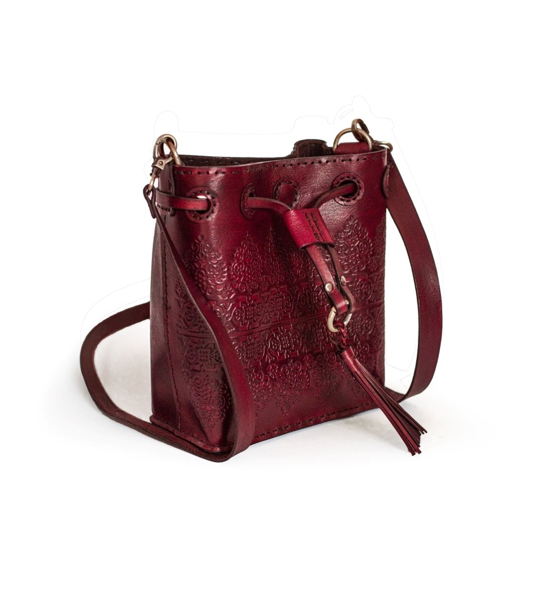 The ZENITH Bag in Burgundy – Riham Khairallah